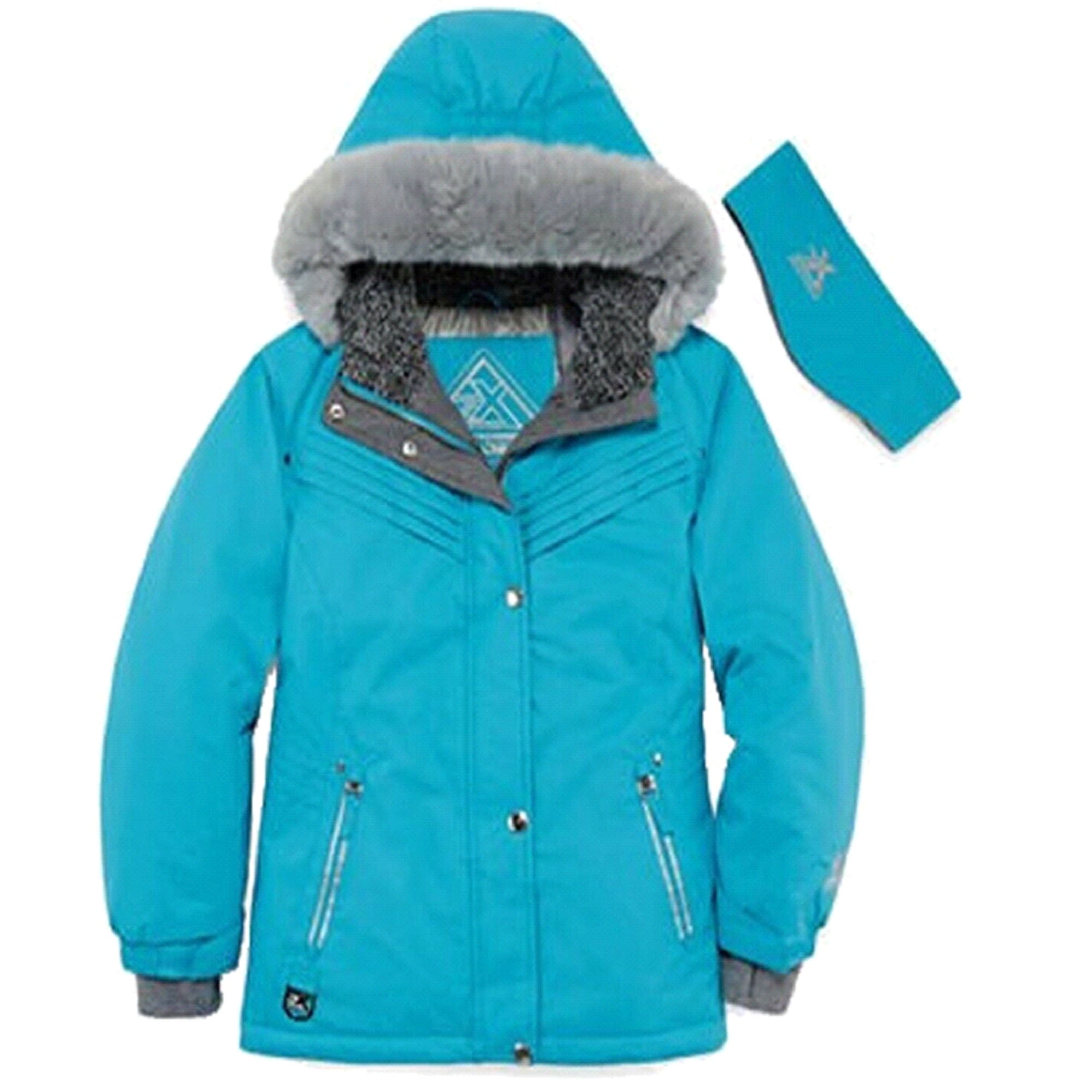 ZeroXposur Big Girls' Sky Blue Snowboard Heavyweight Ski Jacket and ...
