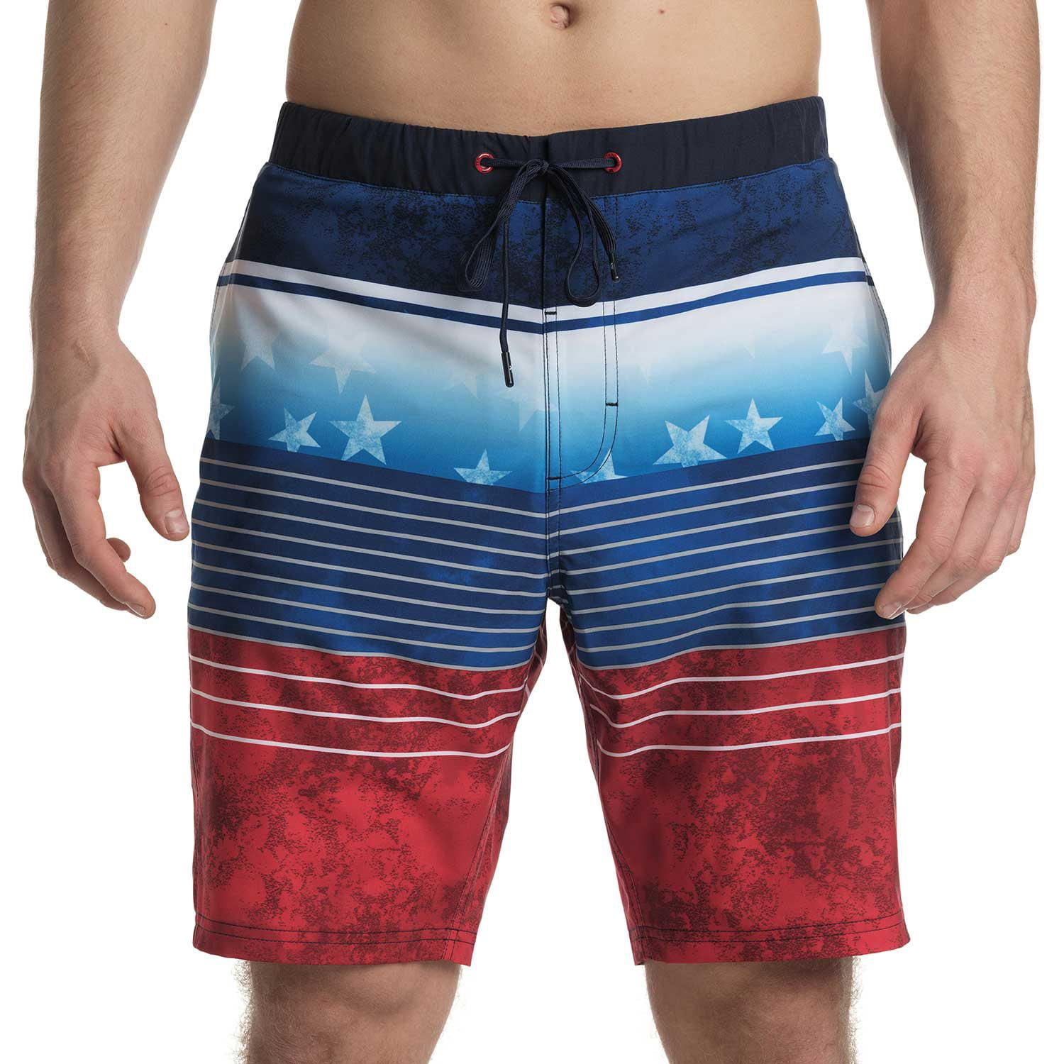ZeroXposur Men's UPF 50+ Sun Protection Quick Dry Swim Trunks (Navy ...