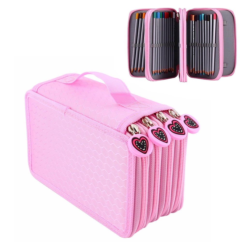 Zerodis 72 Count Slot Colored Pencil Carry Case Bag Large Capacity ...