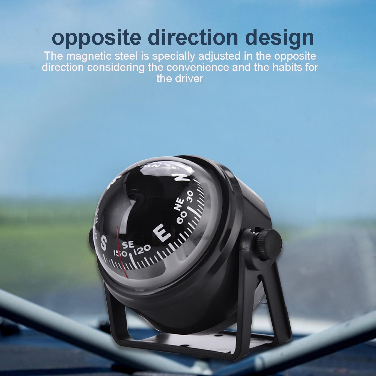 Zerodis Car Compass, Car Compass Digital, Solid Driver Vehicle For Boat ...