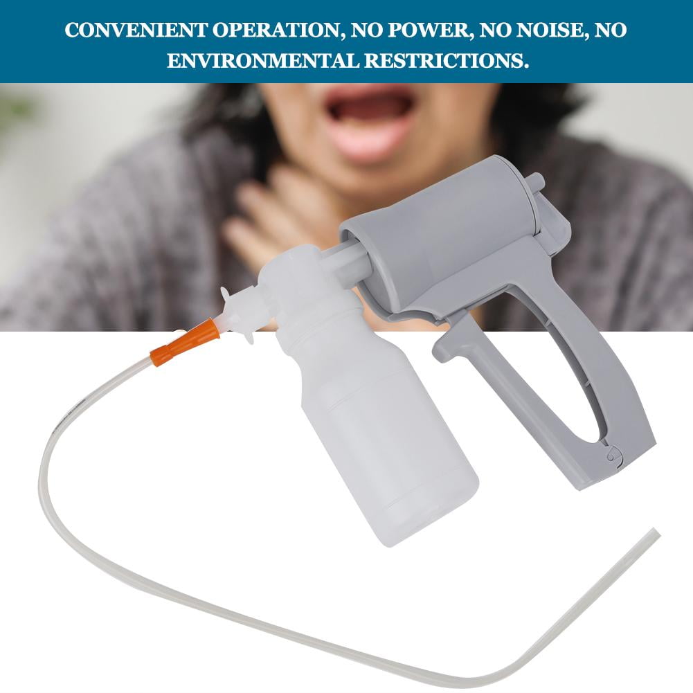 Tebru Portable Manual Sputum Aspirator, Lightweight Suction Pump for ...