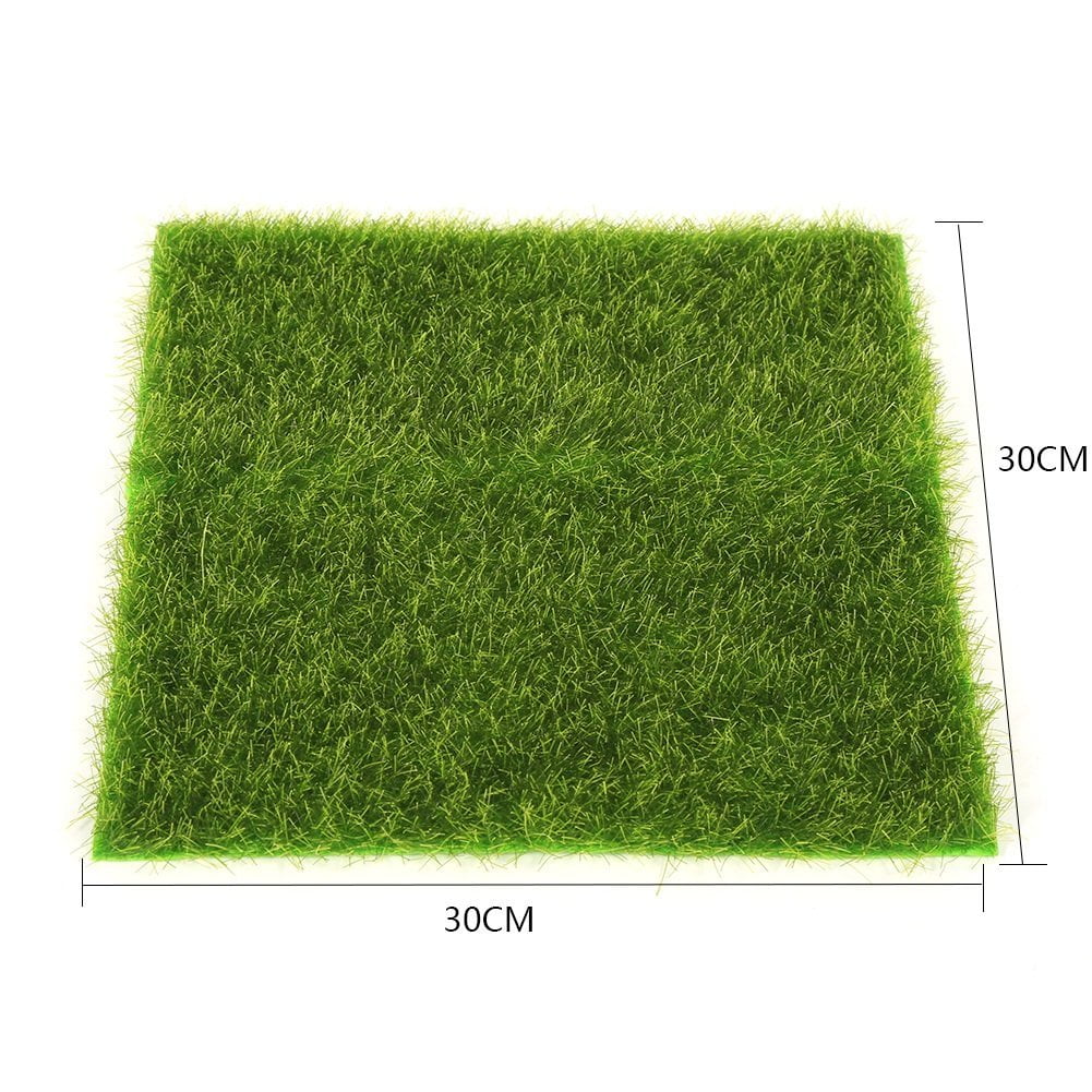 Zerone Artificial Grass Mat Plastic Lawn Grass Indoor Outdoor Green ...