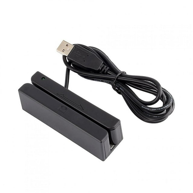 Zerone MSR90 USB Magnetic Strip Card Reader for Small Business - 3 ...