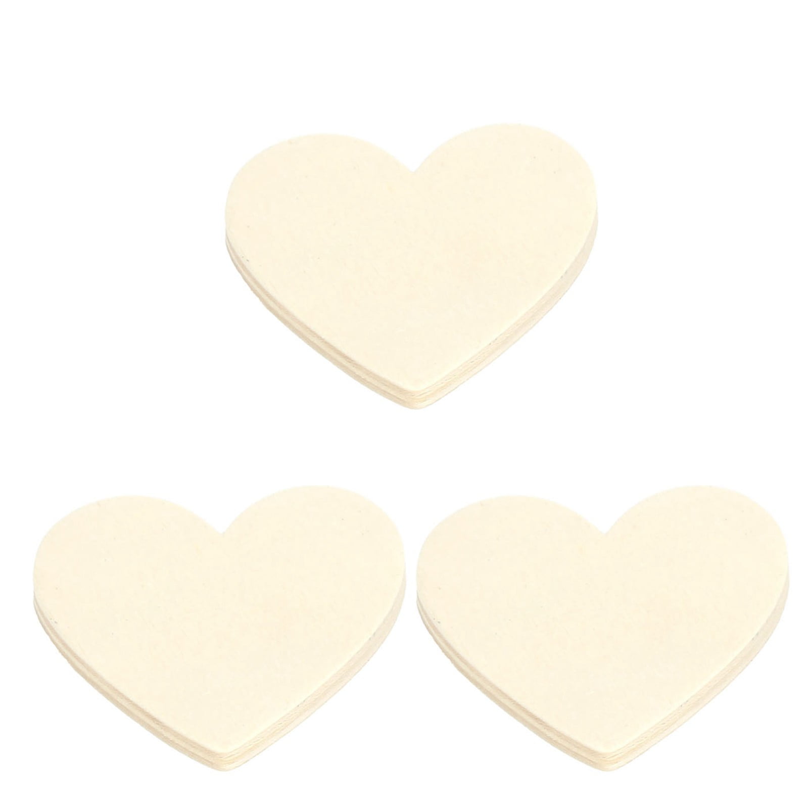Zerone Wood Heart Cutouts,20 Pcs Wood Heart Cutouts Cute Shaped ...
