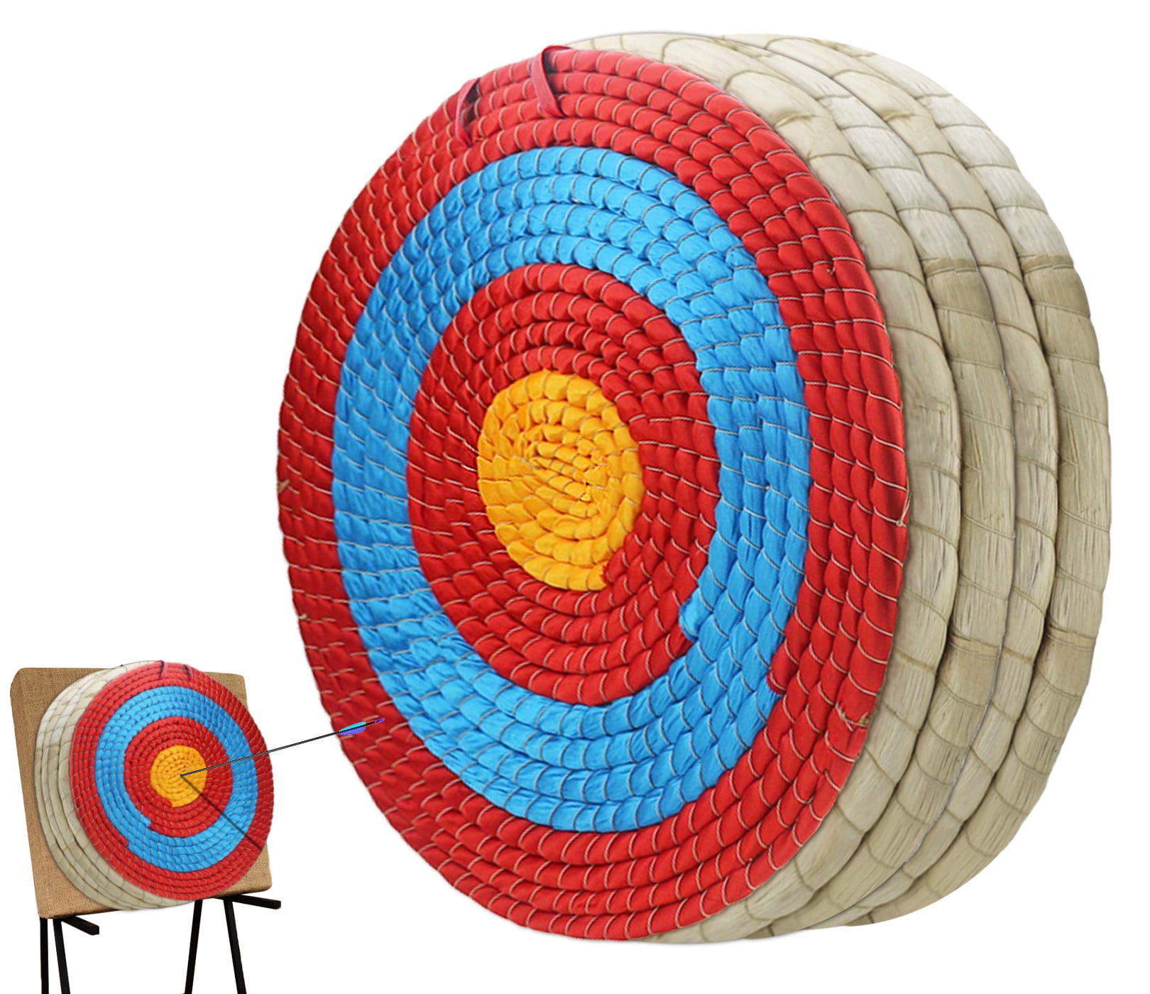 Zeronic Hand-Made Solid Straw Archery Target Durable Bow and Arrow ...