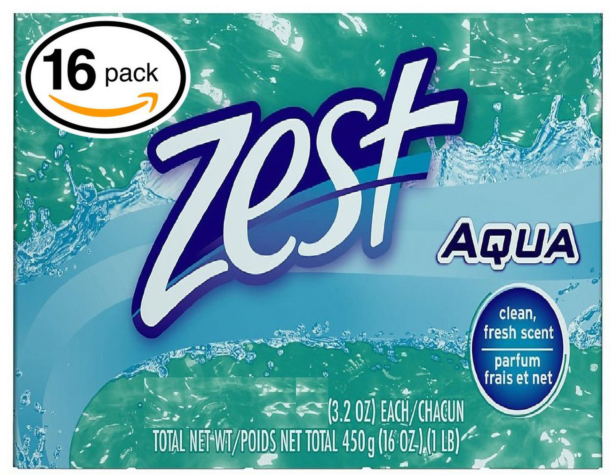 Zest Aqua Bar Soap 4 Ounce Bars, 16-Count. - Walmart.com