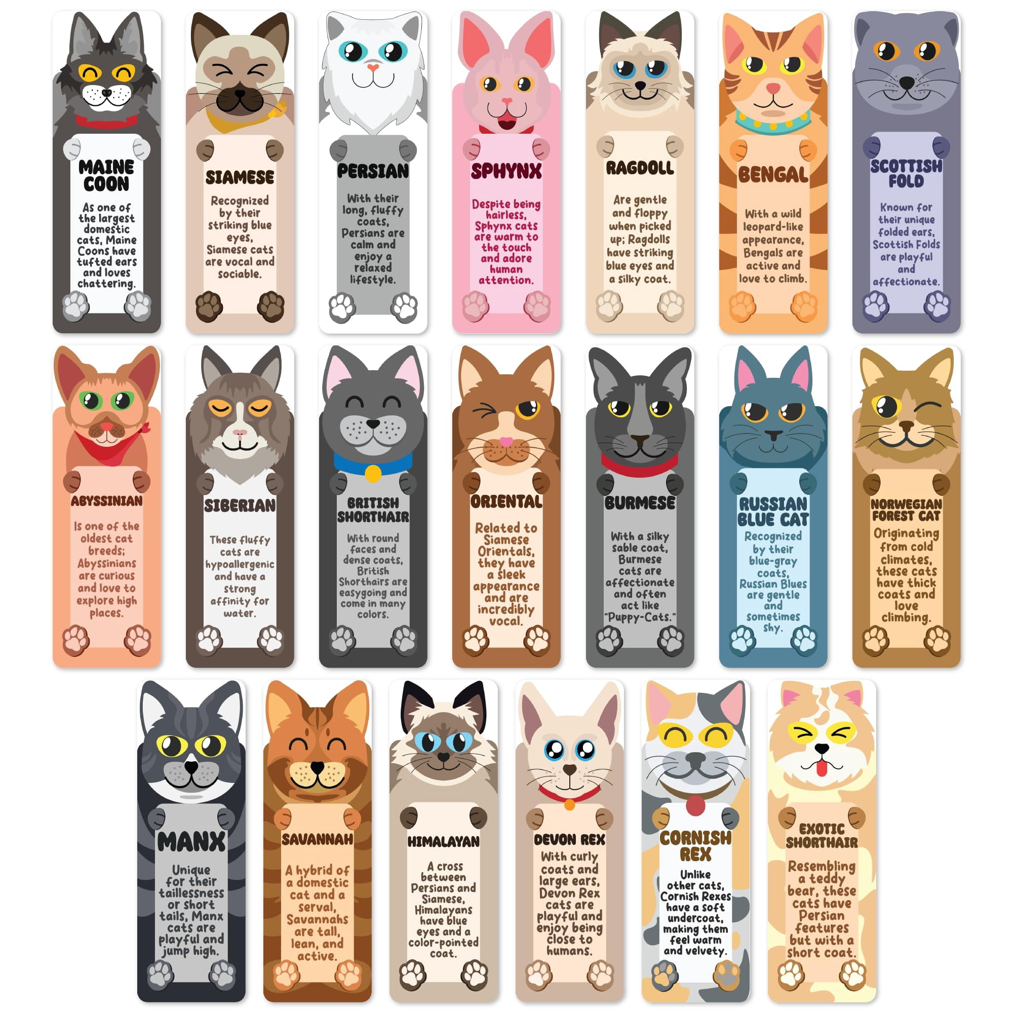 Only Zest Bookmarks Kids - 100 Pcs Bulk Bookmarks with Educational Fun ...