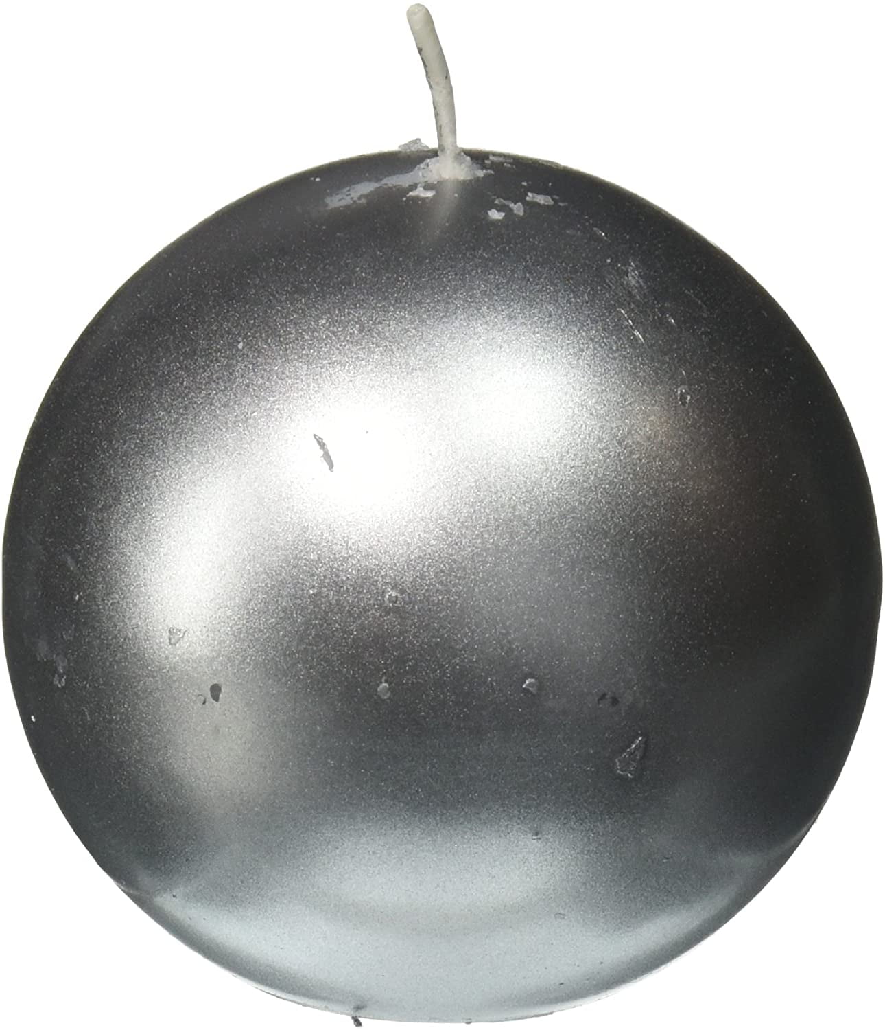 Zest Candle 6-Piece Ball Candles, 3-Inch, Metallic Silver - Walmart.com