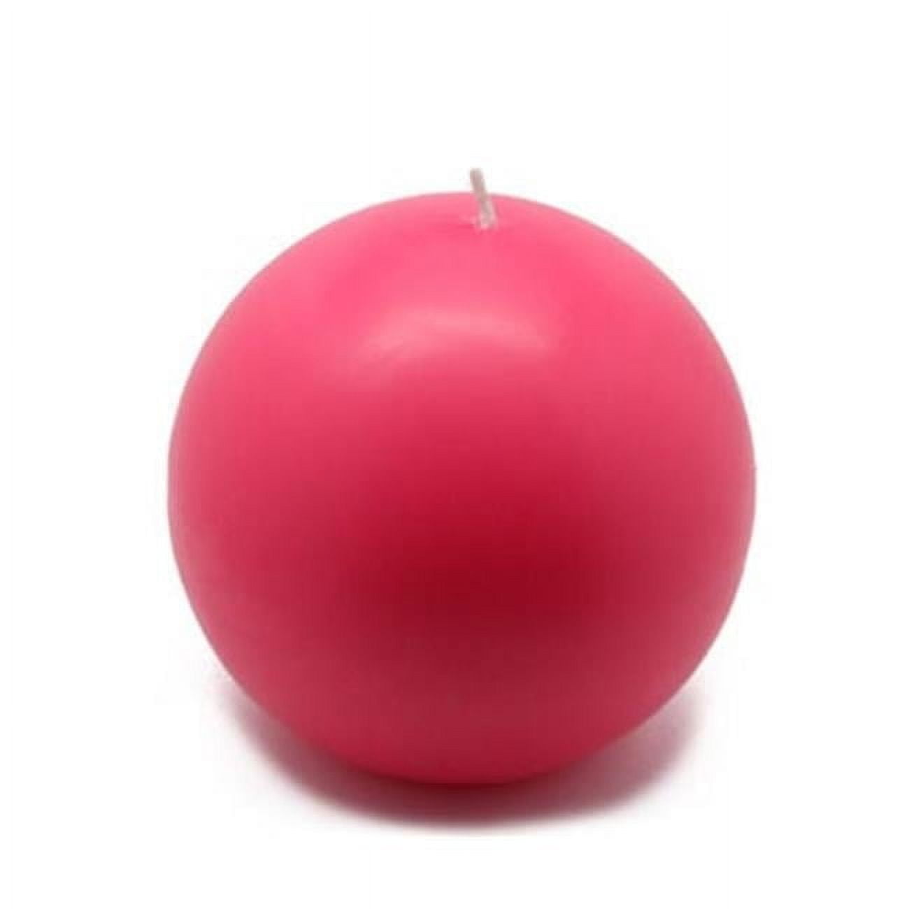 Zest Candle CBZ-027 4 in. Hot Pink Ball Candles -2pc-Box - Walmart.com