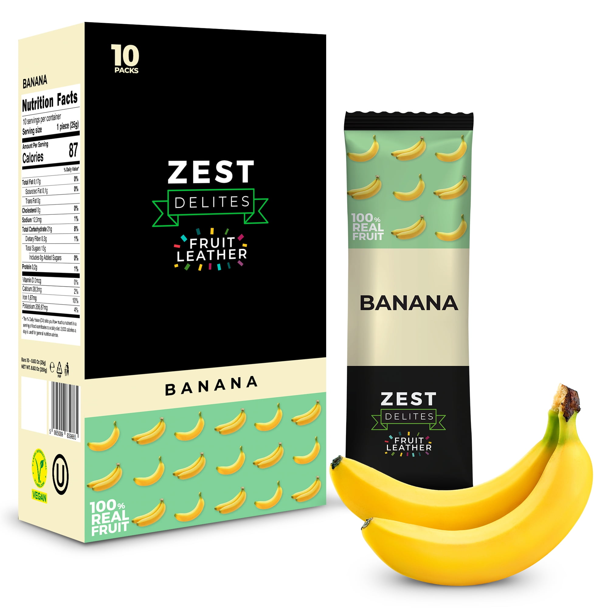 Zest Delites Fruit Leather Banana, Healthy Snacks for Adults, Fruit ...