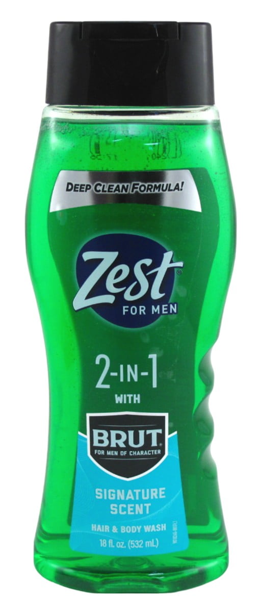 Zest For Men Hair & Body Wash 2-In-1 Signature Scent 18oz (Pack of 3 ...