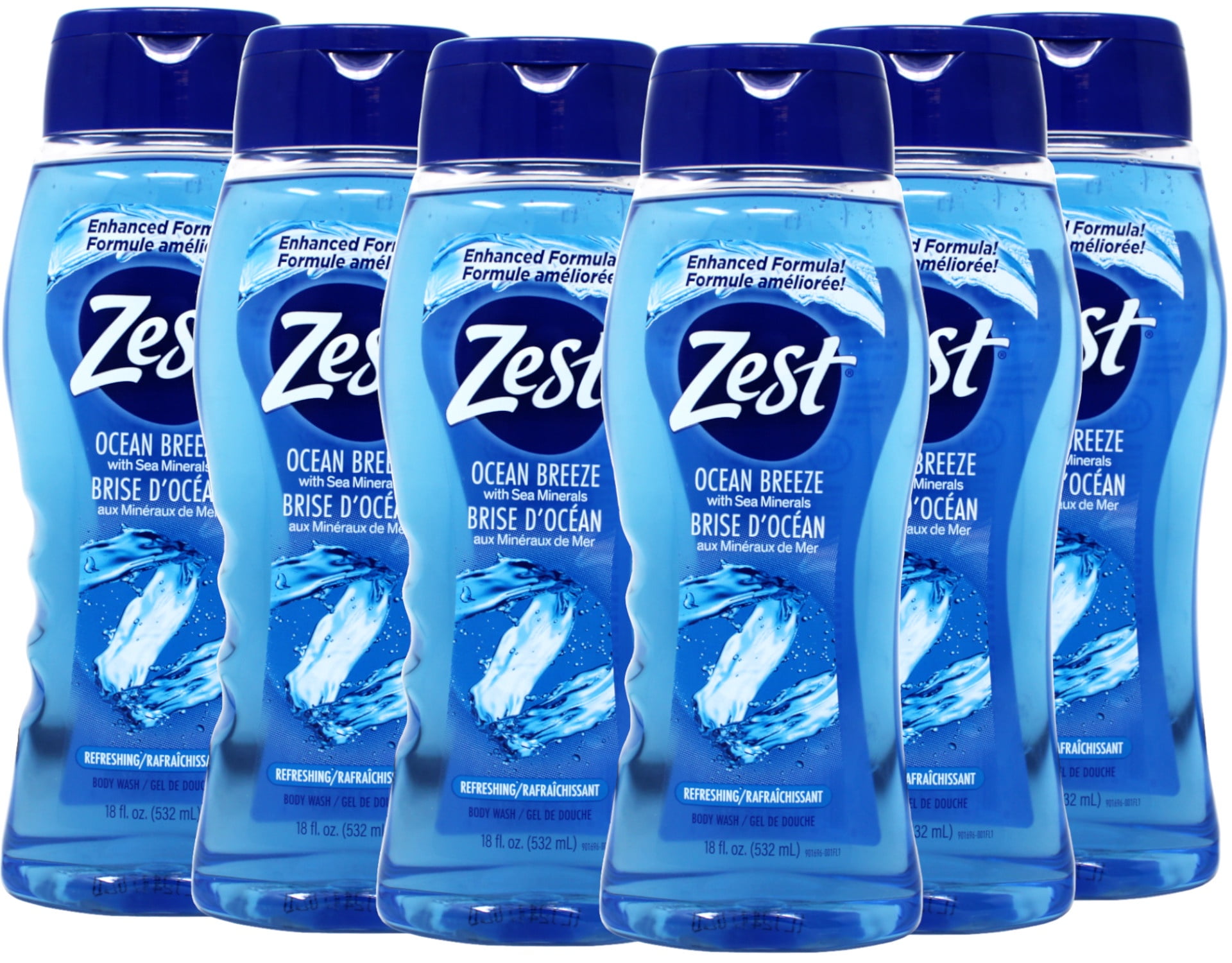 Zest Ocean Breeze Body Wash - Enriched With Sea Minerals - Rich ...
