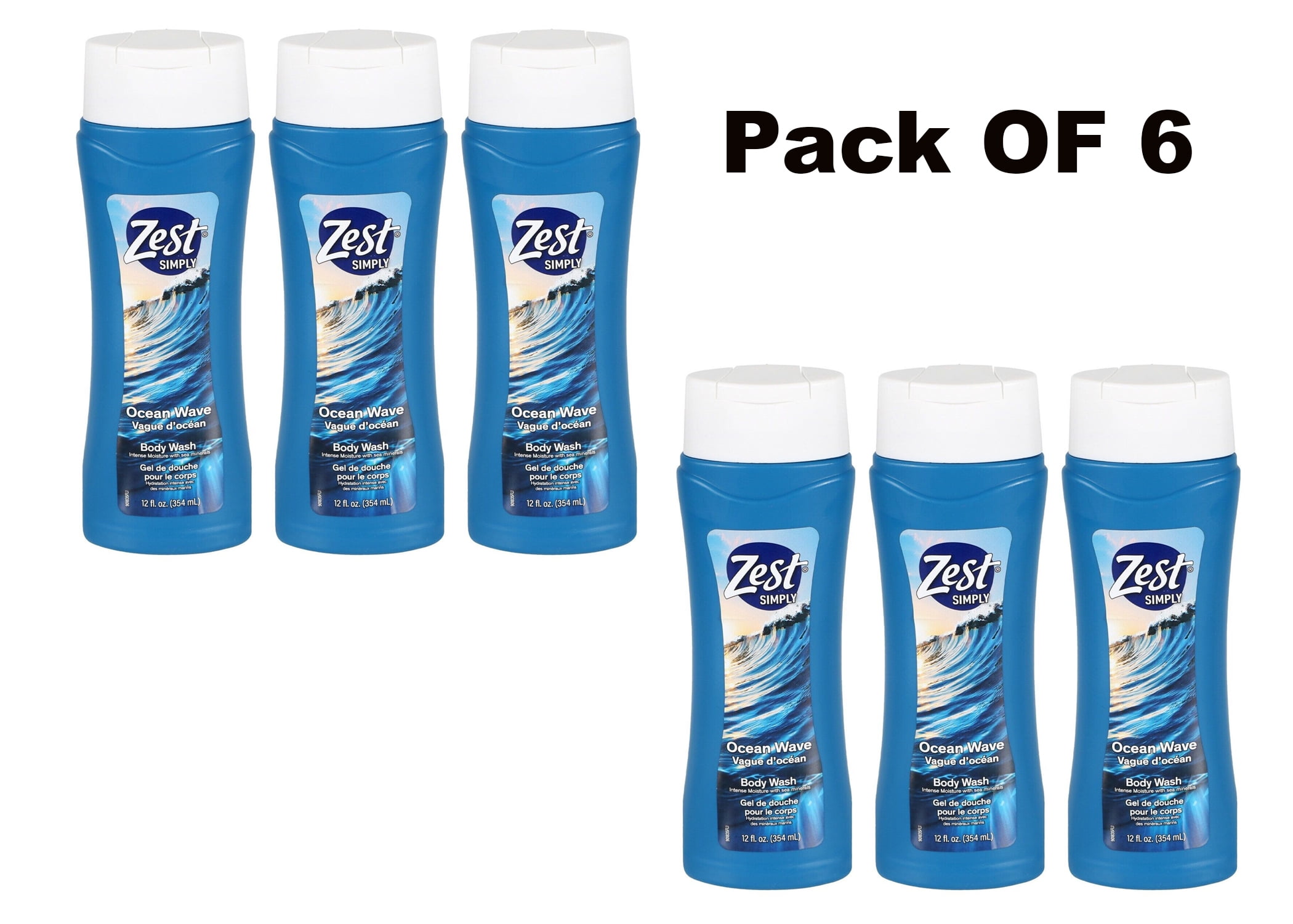 Zest Ocean Breeze Hydrating Shower Gel - Invigorating Scent, 12 fl oz ...