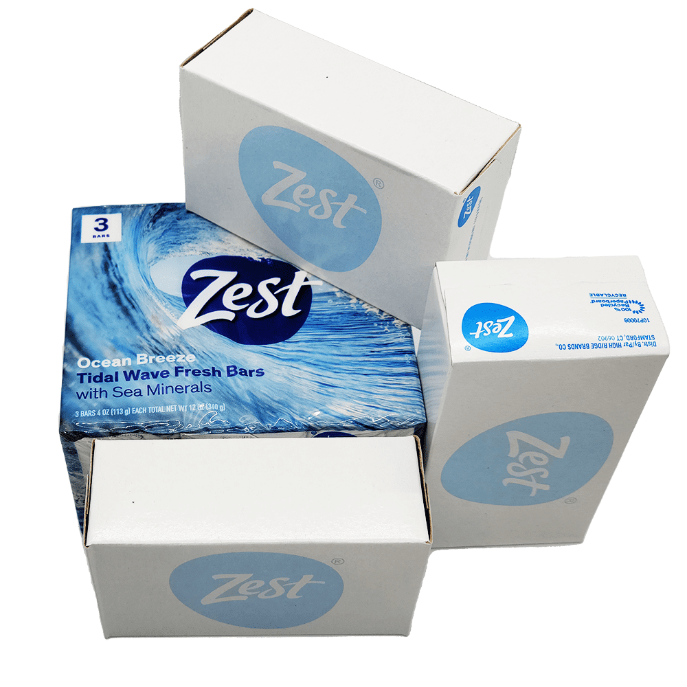 Zest Refreshing Bar Soap, Ocean Breeze with Sea Minerals 4 oz, 3 ea ...