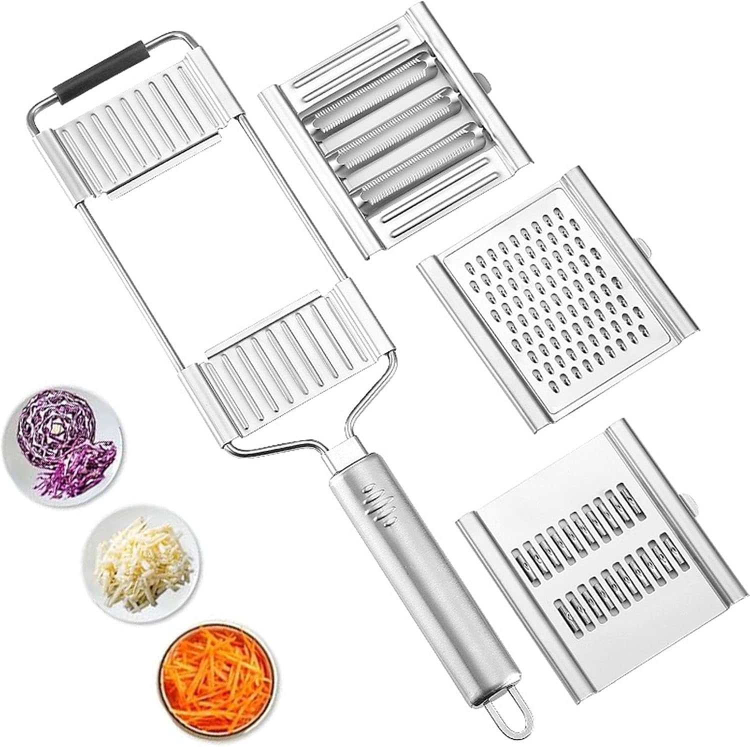 ZestMode 1 Set Multi-Purpose Vegetable Slicer, Stainless Steel Grater ...