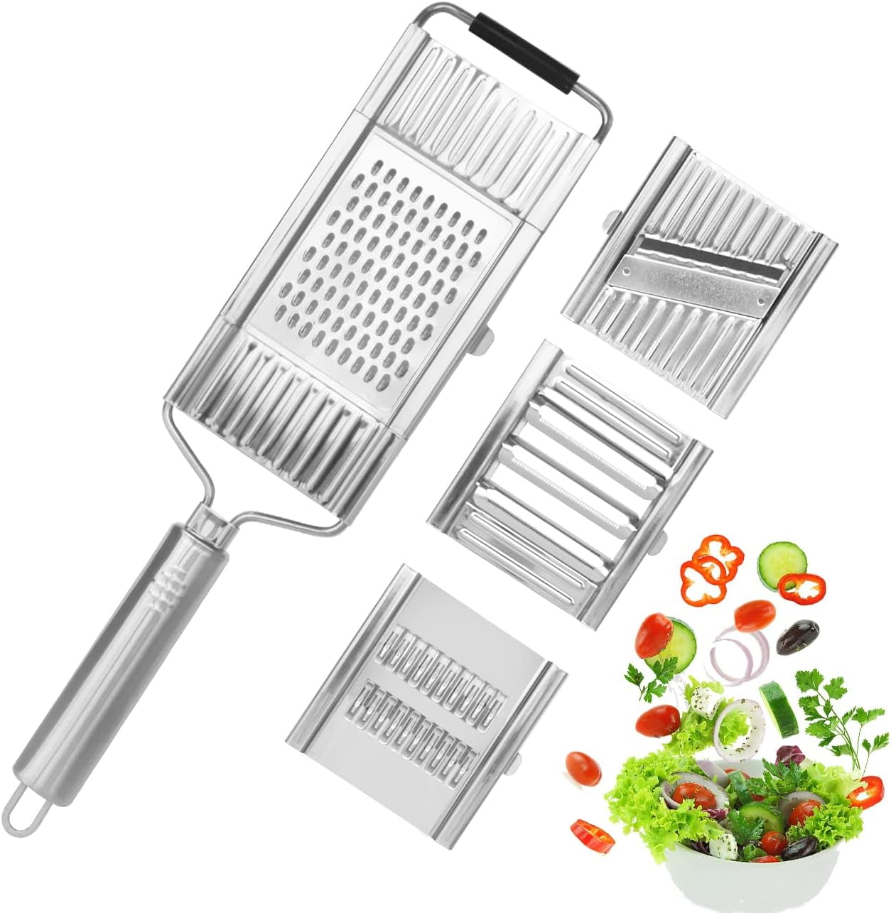 ZestMode 1 Set Multi-Purpose Vegetable Slicer, Stainless Steel Grater ...