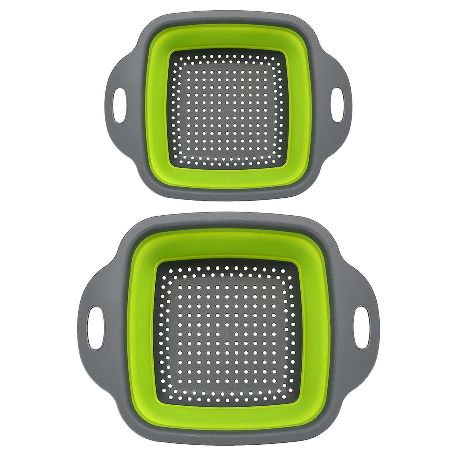 ZestMode 1Set 1Large+1Small,Colander,Foldable Collapsible Colander ...