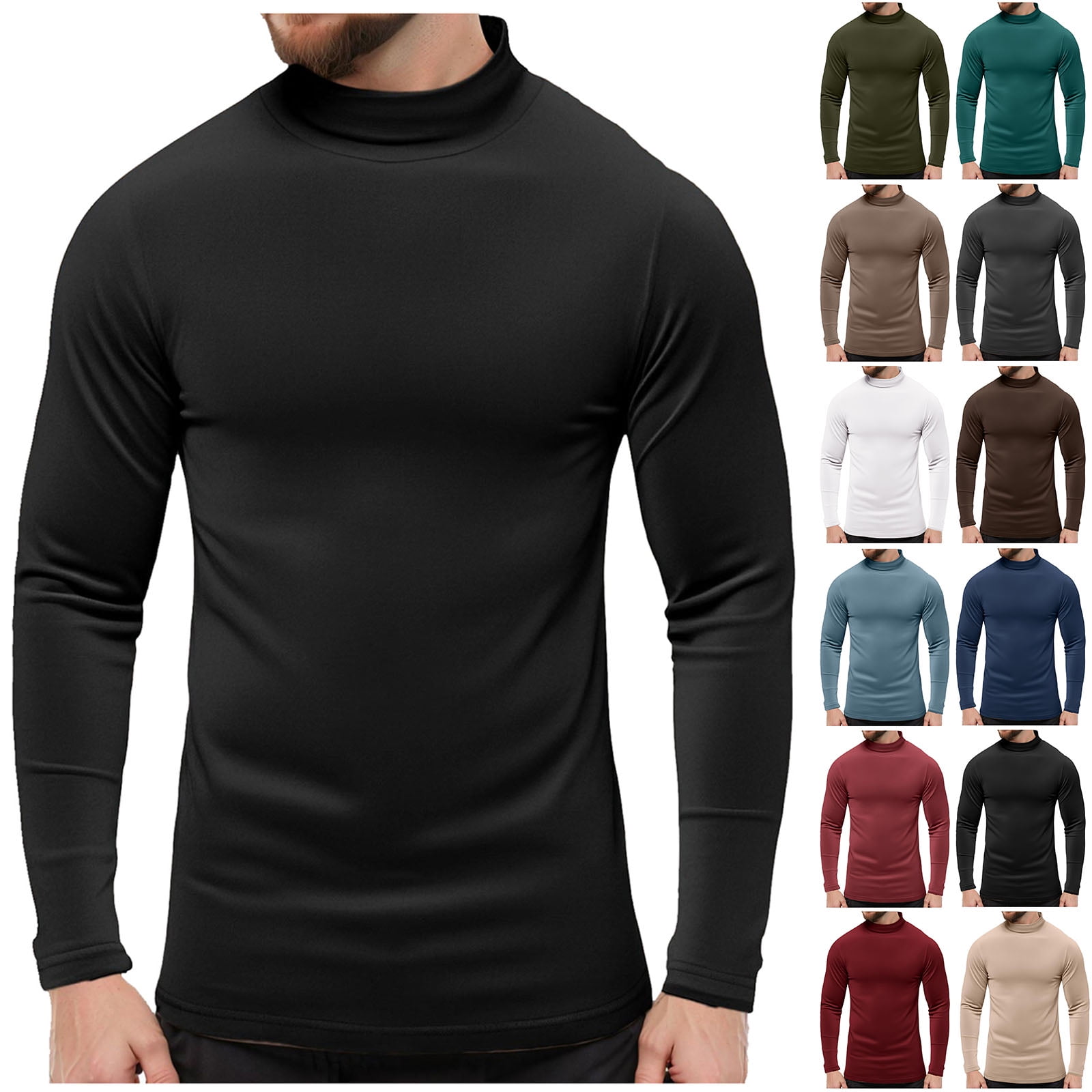 ZestMode 2 Pack Mens Compression Shirts Muscle Slim T Shirt Gym Workout ...