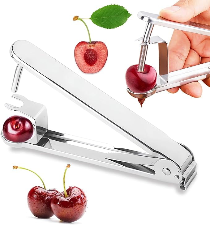 ZestMode 2Pcs Cherry Pitter Tool,Cherry Pitter Remover Stainless Steel ...