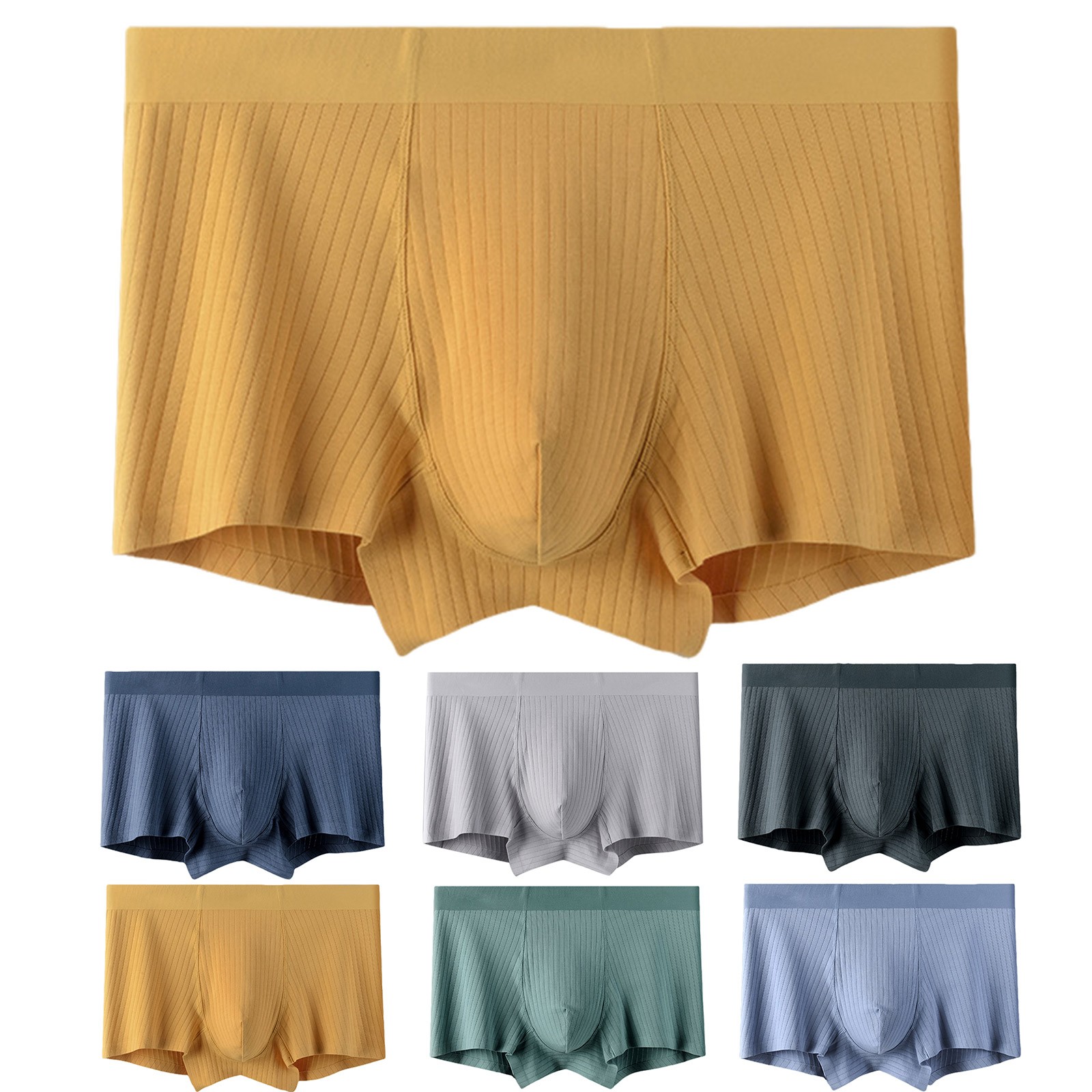 ZestMode 6 Pack Men's Underwear Pack Boxer Briefs,Cotton Stretch Boxers ...