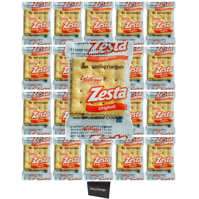 Zesta Saltine Crackers - Crispy, Salty Bites - 50 Packs with 2 Crackers ...