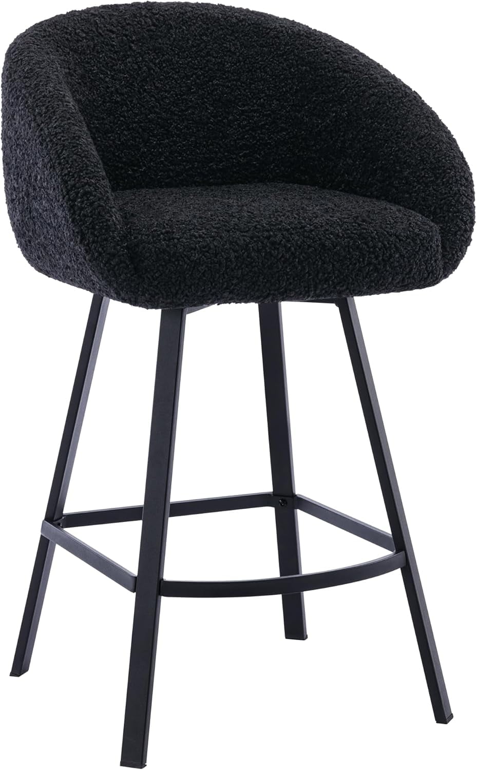 Zesthouse Swivel Counter Height Stool,Modern Single Bar Stool for ...