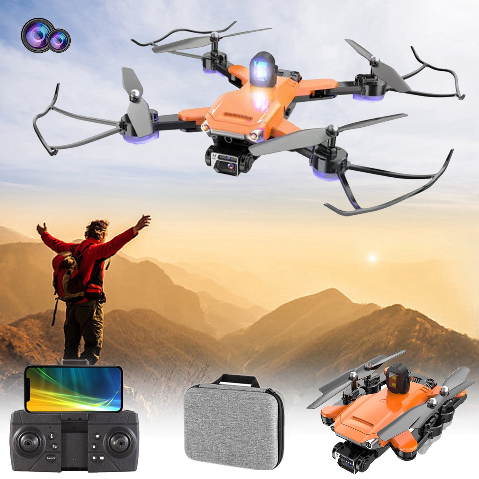 ZestqaQ Drone with 4K HD FPV Camera, Optical Flow Localization ...