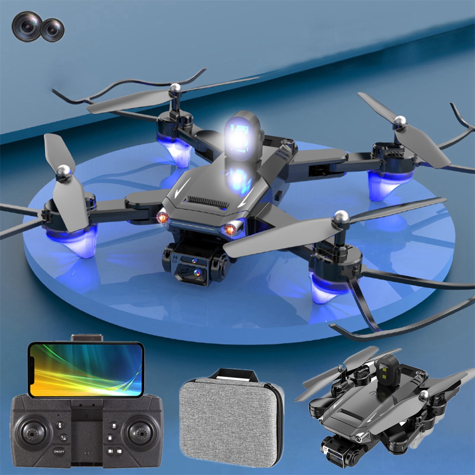 ZestqaQ Drone with 4K HD FPV Camera, Optical Flow Localization ...