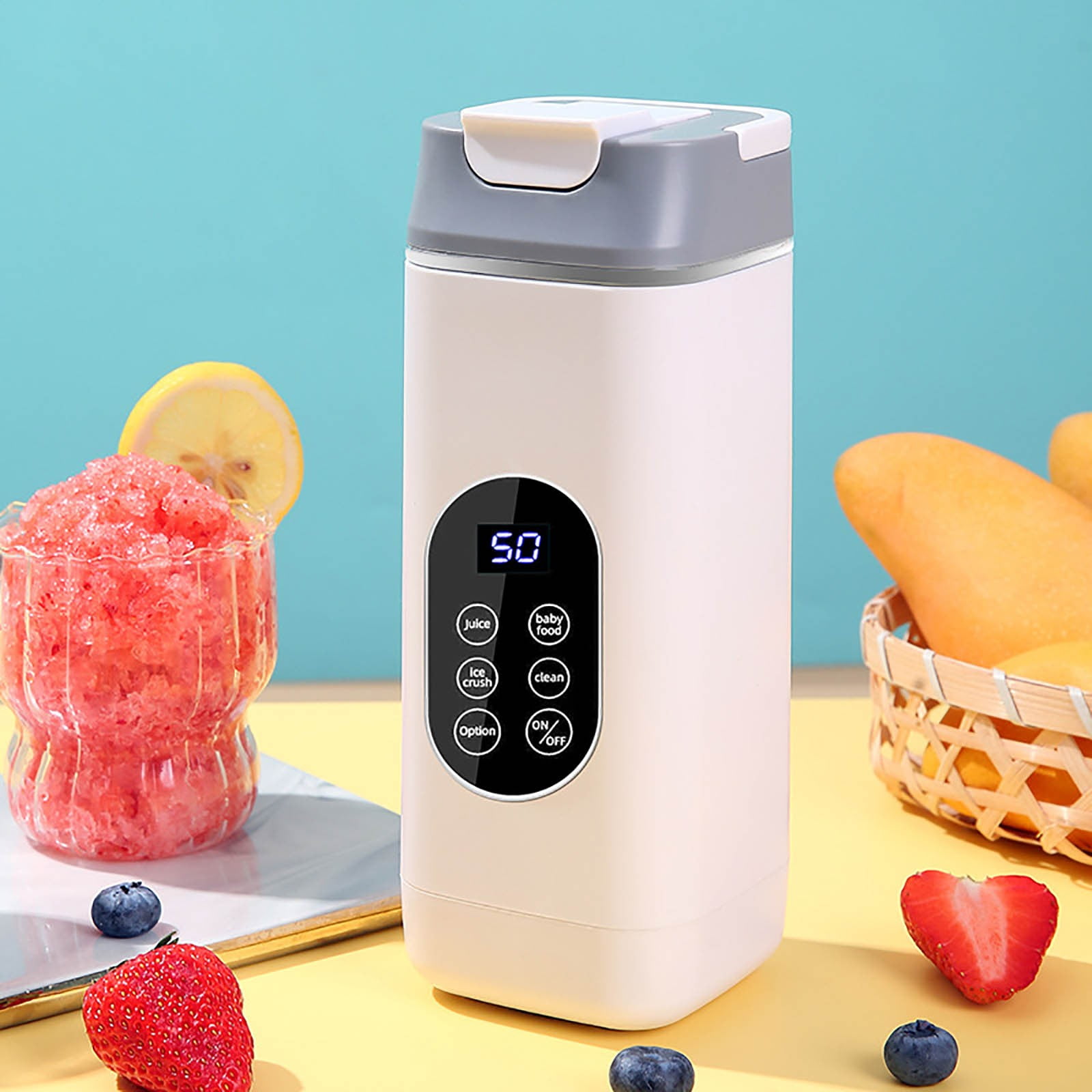 ZestqaQ Electric Juicer, Portable USB Charging Cup, 1500mAh Battery, 4 Speed Settings, Smart ...