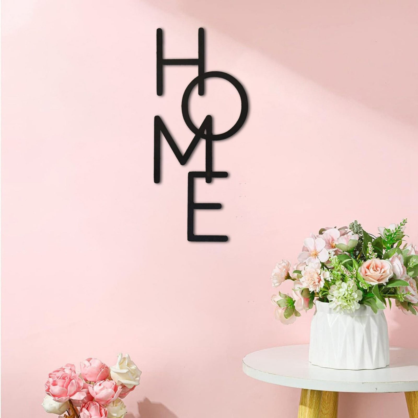 ZestqaQ HOME Vertical Wooden Signage Wall Decoration, Natural Solid ...