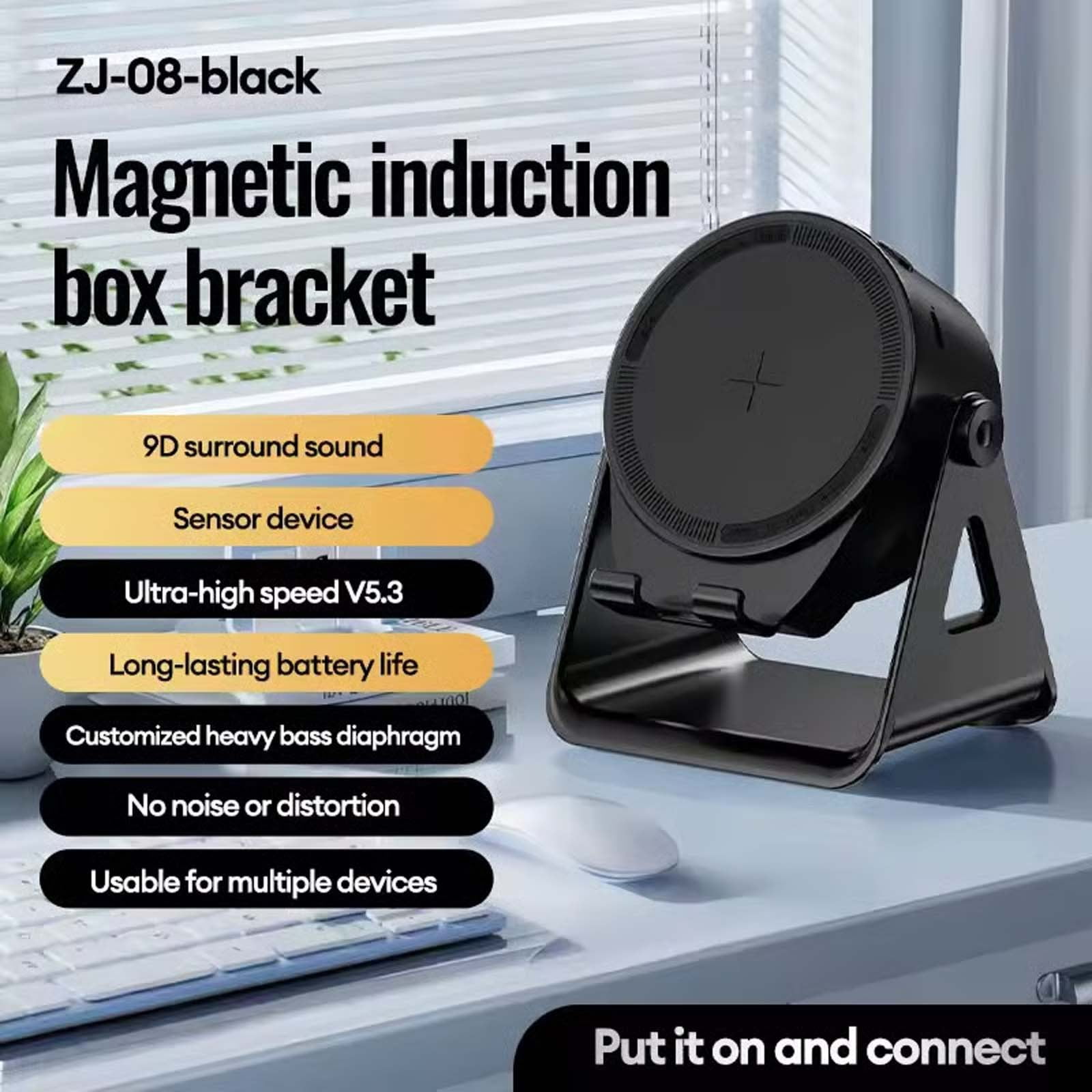 ZestqaQ Wireless Induction Speaker, Bluetooth Speaker, RGB Ambient ...