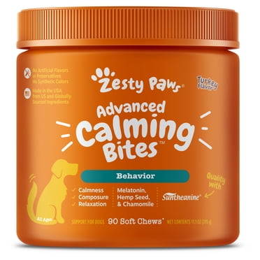 Zesty Paws Calming Plus Bites Turkey Flavor, 60 Count - Walmart ...
