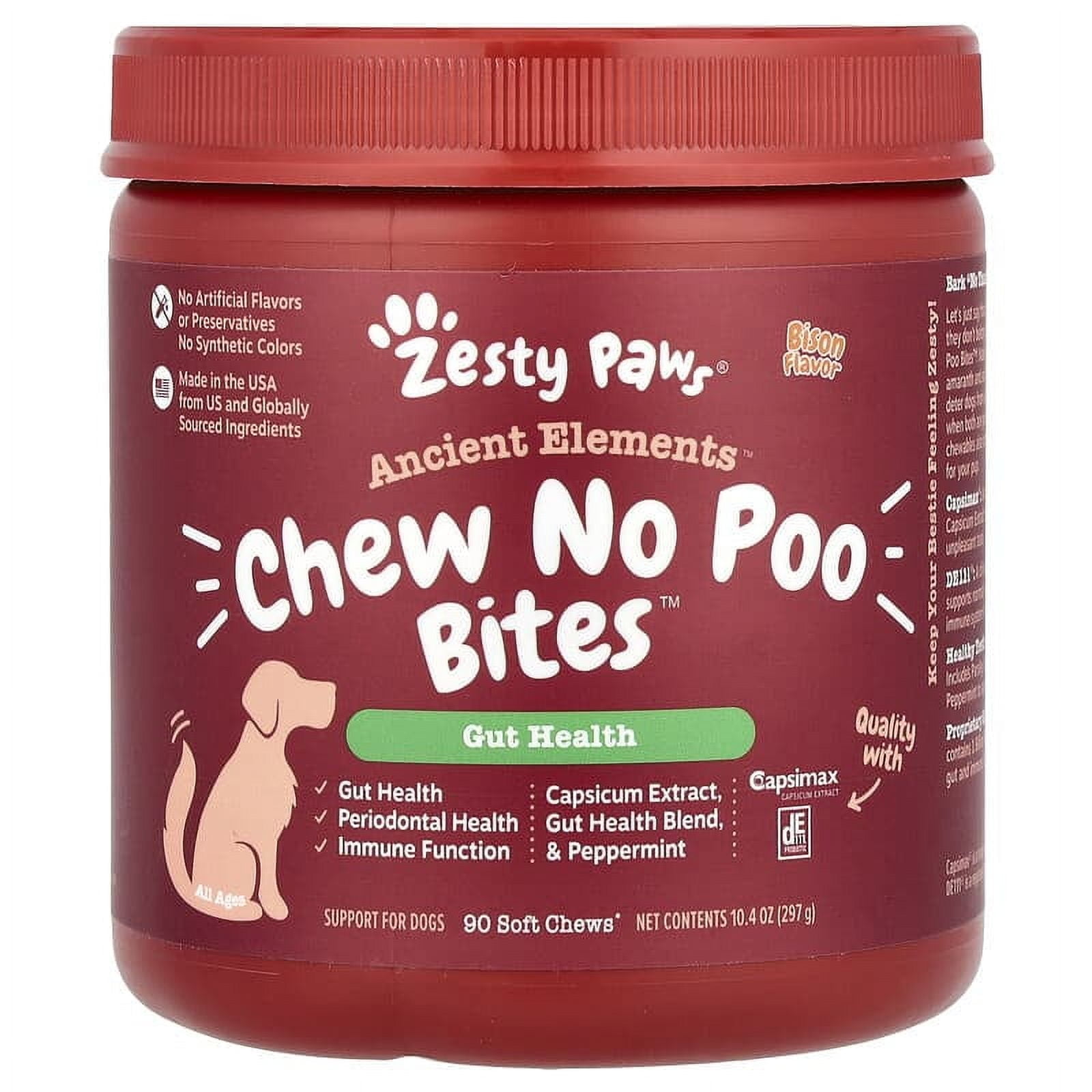 Zesty Paws, Ancient Elements®, Chew No Poo Bites™, For Dogs, All Ages ...