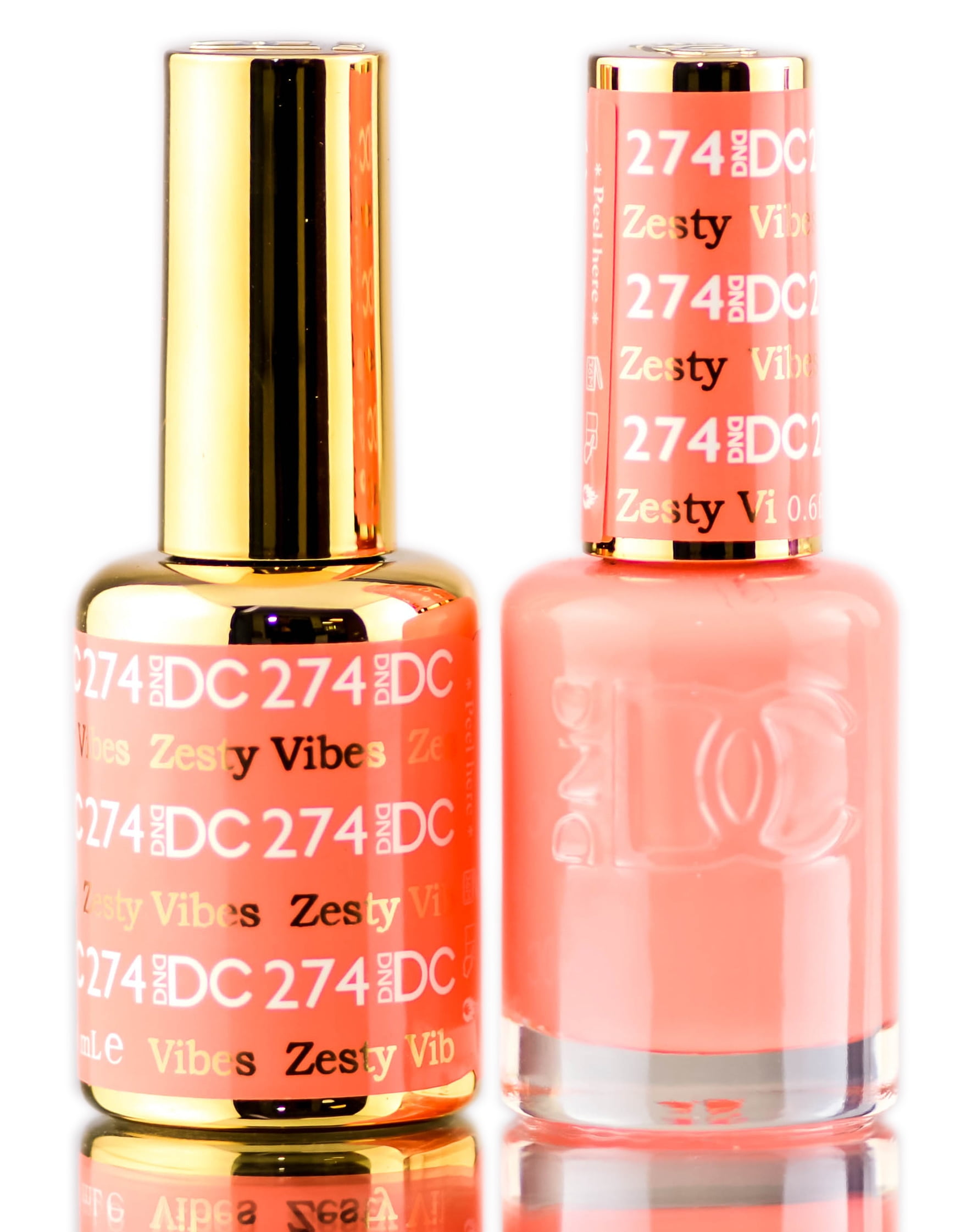 Zesty Vibes (274) , DND DC Oranges GEL POLISH DUO, Gel Lacquer 0.5 oz ...