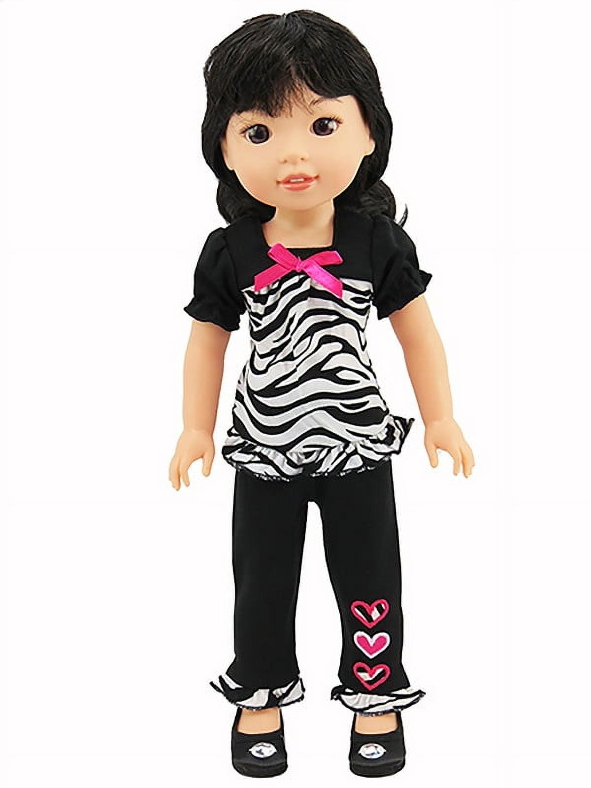 Zesty Zebra Print Outfit for 14.5in Dolls | American Fashion World ...
