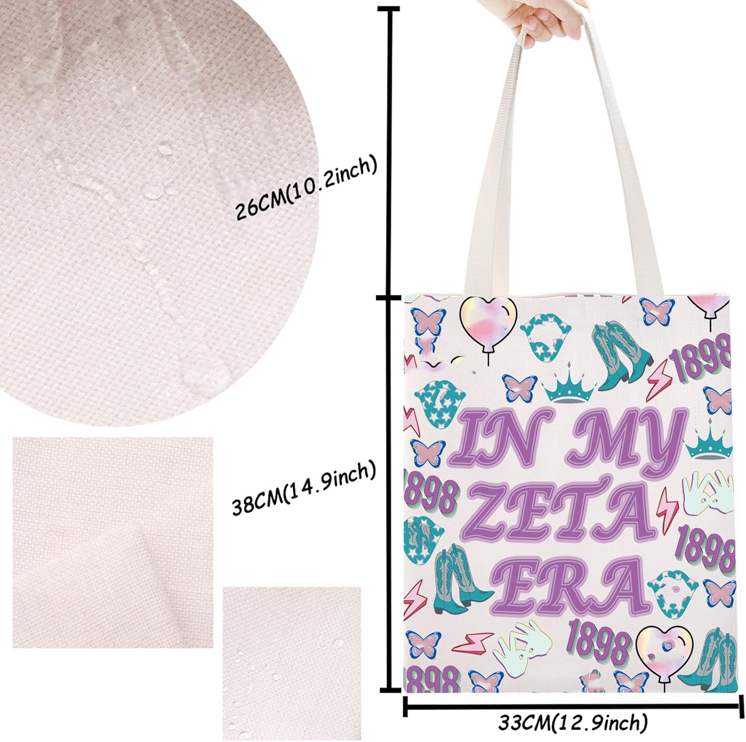 Zeta Gift In My Zeta Era Tote Bag For Sorority Zeta Tau Alpha Gift Zeta ...