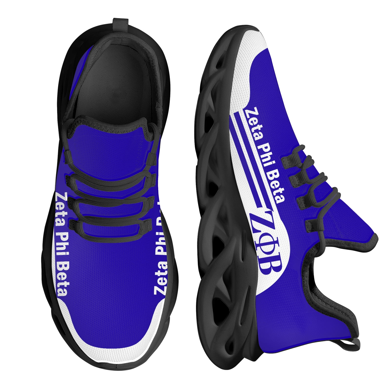 Zeta Phi Beta Design Ladies Mesh Shoes Breathable Cushioning Sneakers ...