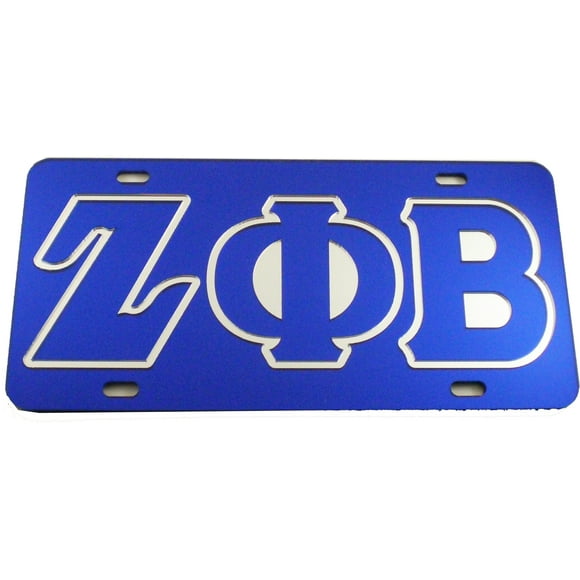 Zeta Phi Beta License Plate