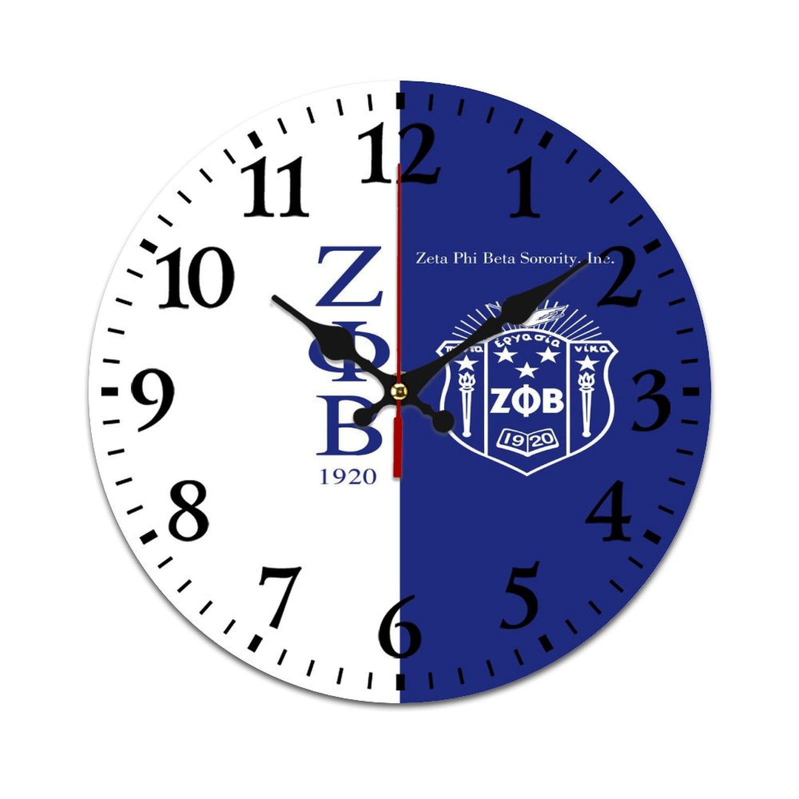 Zeta Phi Beta Wall Clock Modern Design Clocks Wall Hanging Home Office ...
