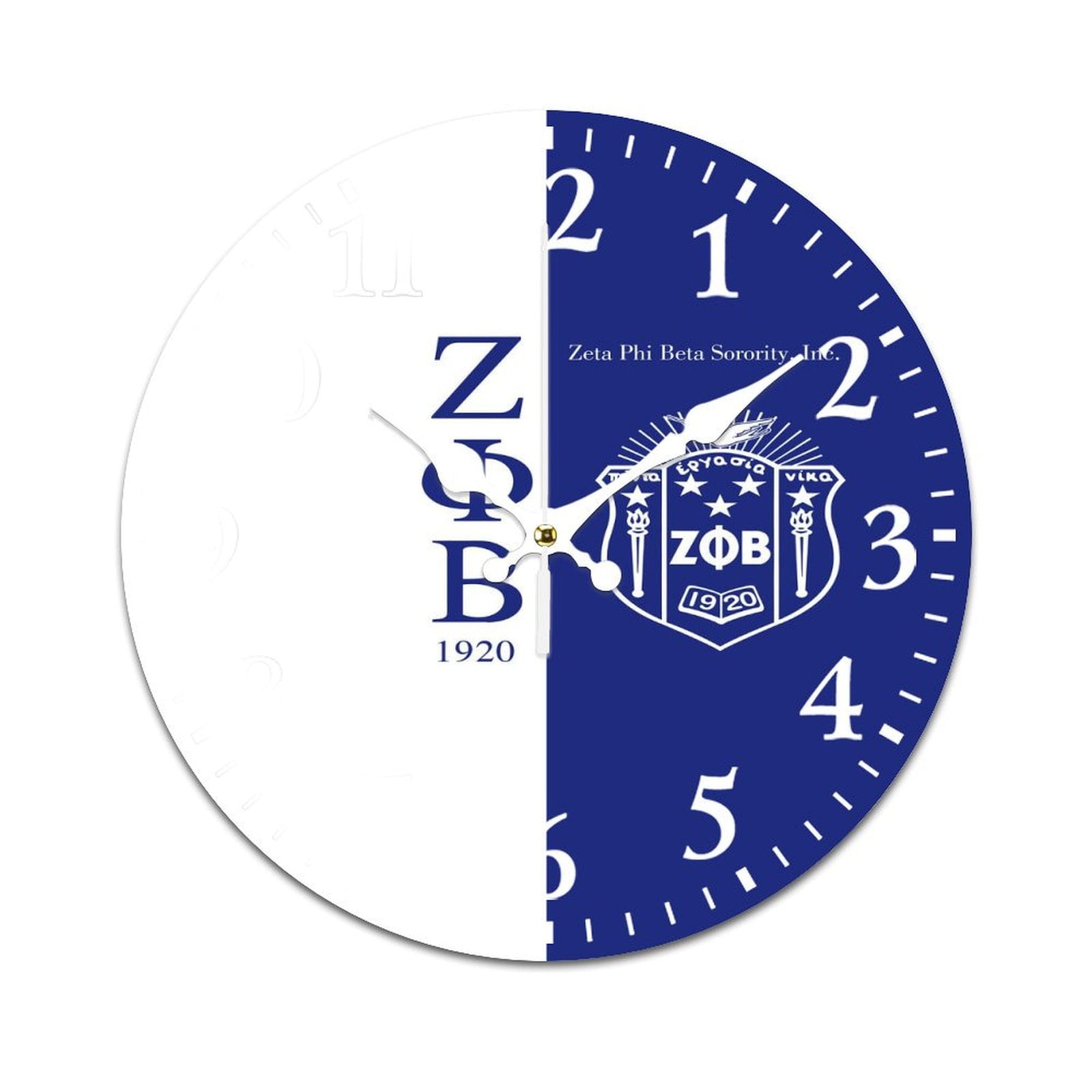 Zeta Phi Beta Wall Clock Modern Design Clocks Wall Hanging Home Office ...