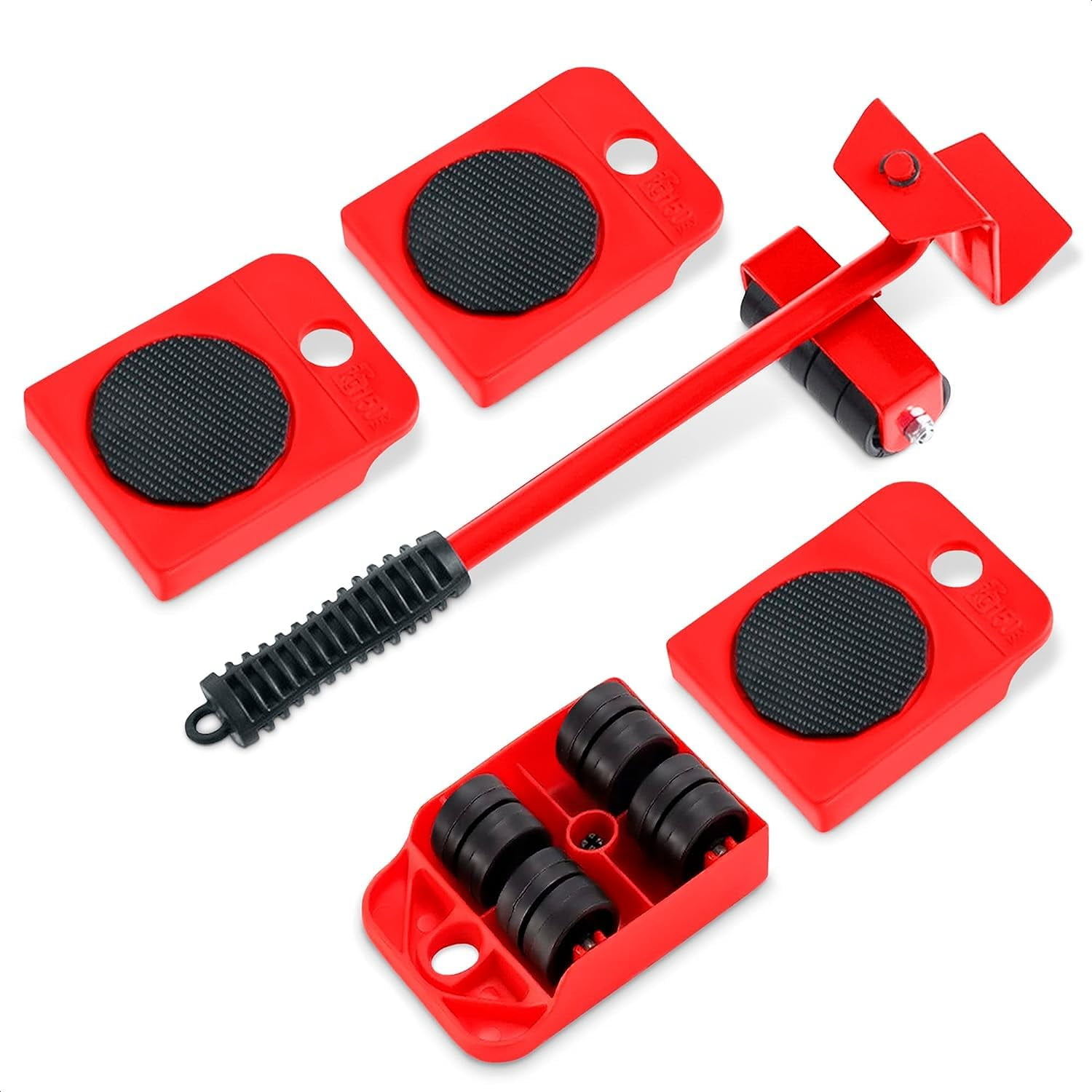 Zetapro Heavy Furniture Moving System Lifter Tool Set with 4 Sliders ...