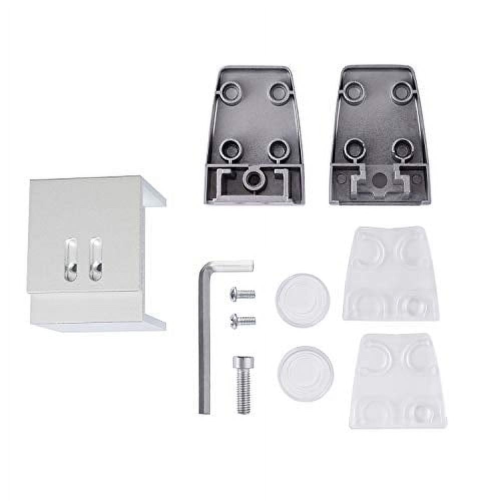 Zetek Sneeze Guard Clamp Support - Cubicle Panel Extenders Bracket 1-3/ ...