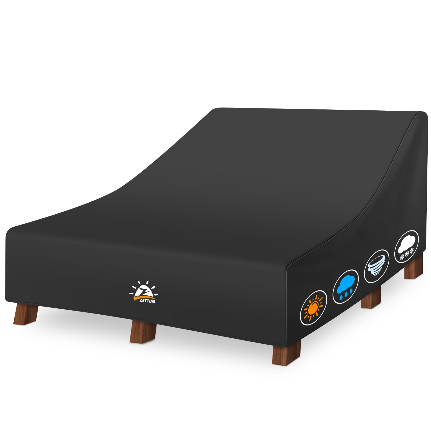 Zettum Double Chaise Lounge SSF20 Cover, Outdoor Lounge Chair Cover ...