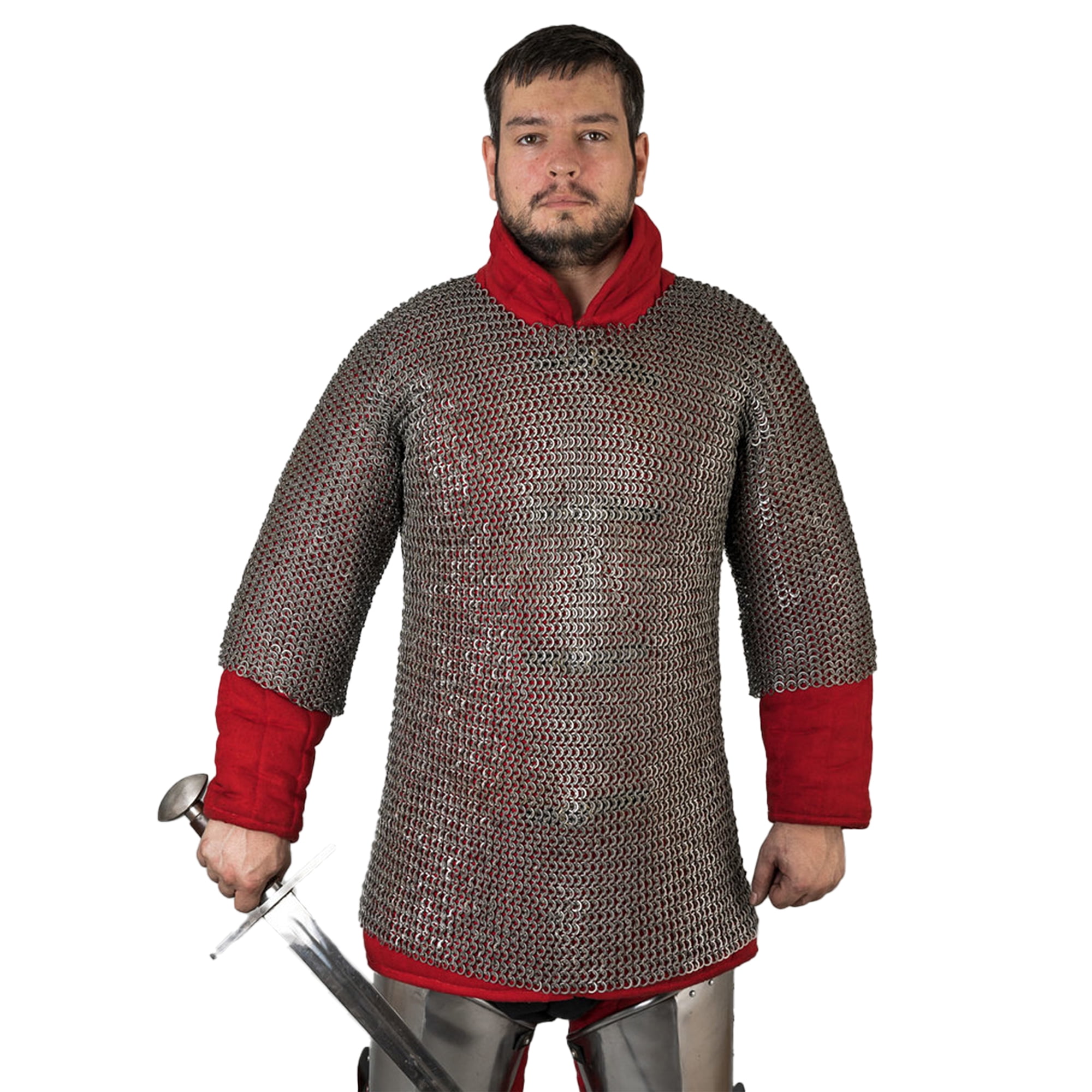 Zeughaus - Chainmail Haubergeon Flatring Riveted 9mm Steel Oiled (size ...