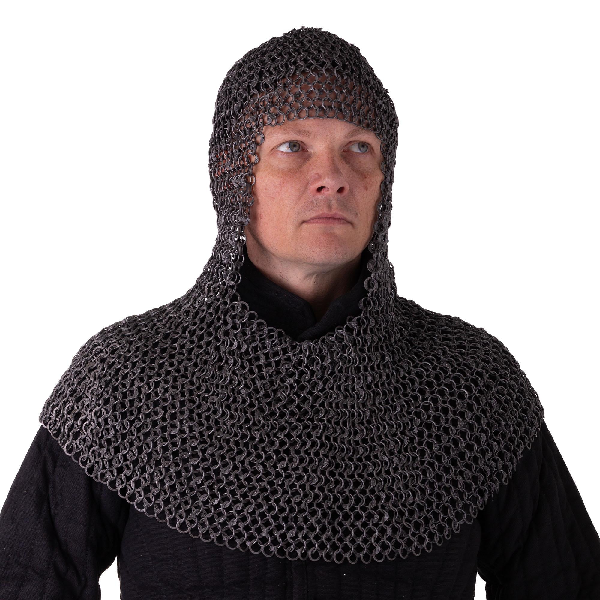 Zeughaus - Chainmail Hood Roundring Riveted 10mm Aluminium (size ...