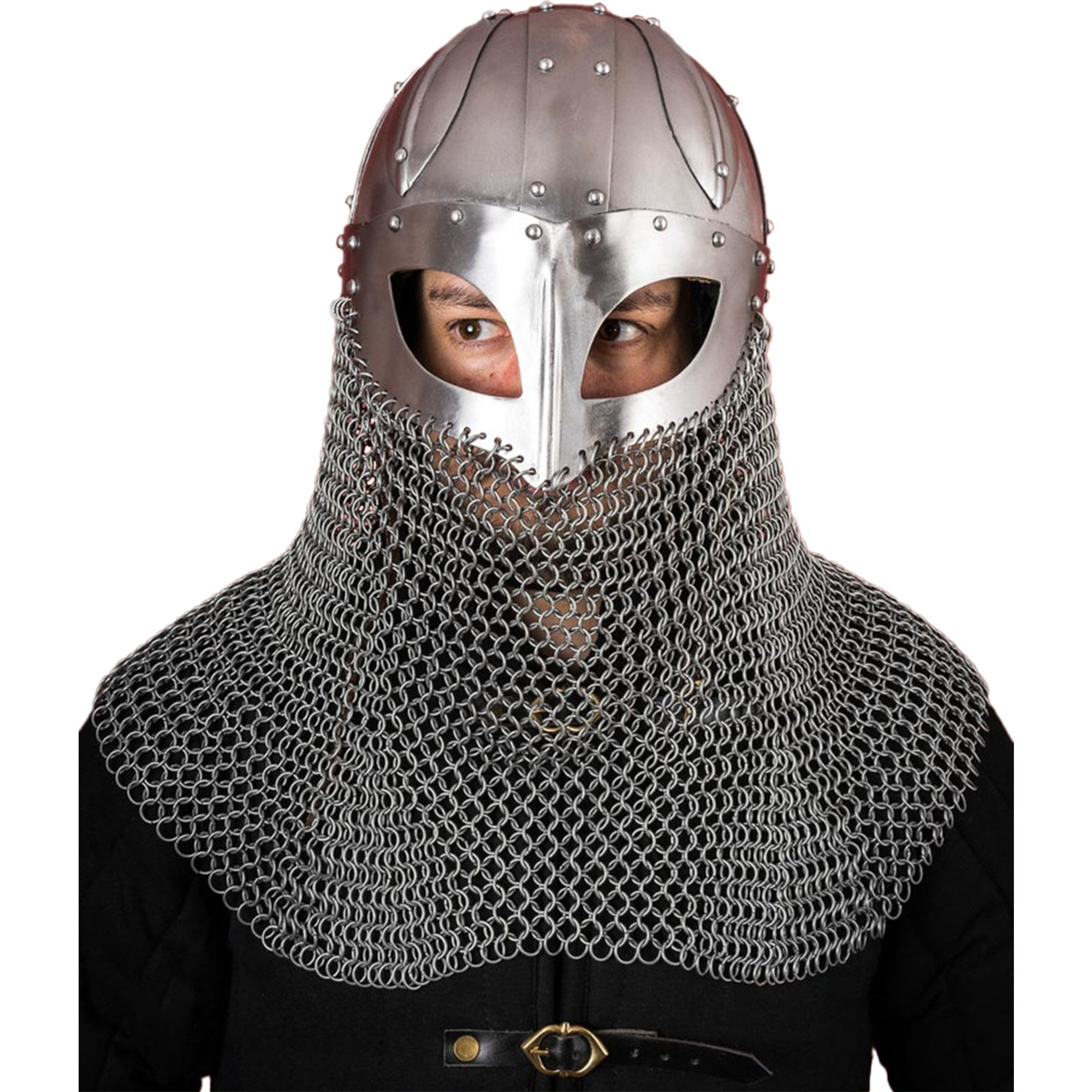 Zeughaus - Viking Spectacle Helmet with Aventail 1,6mm Polished (size ...