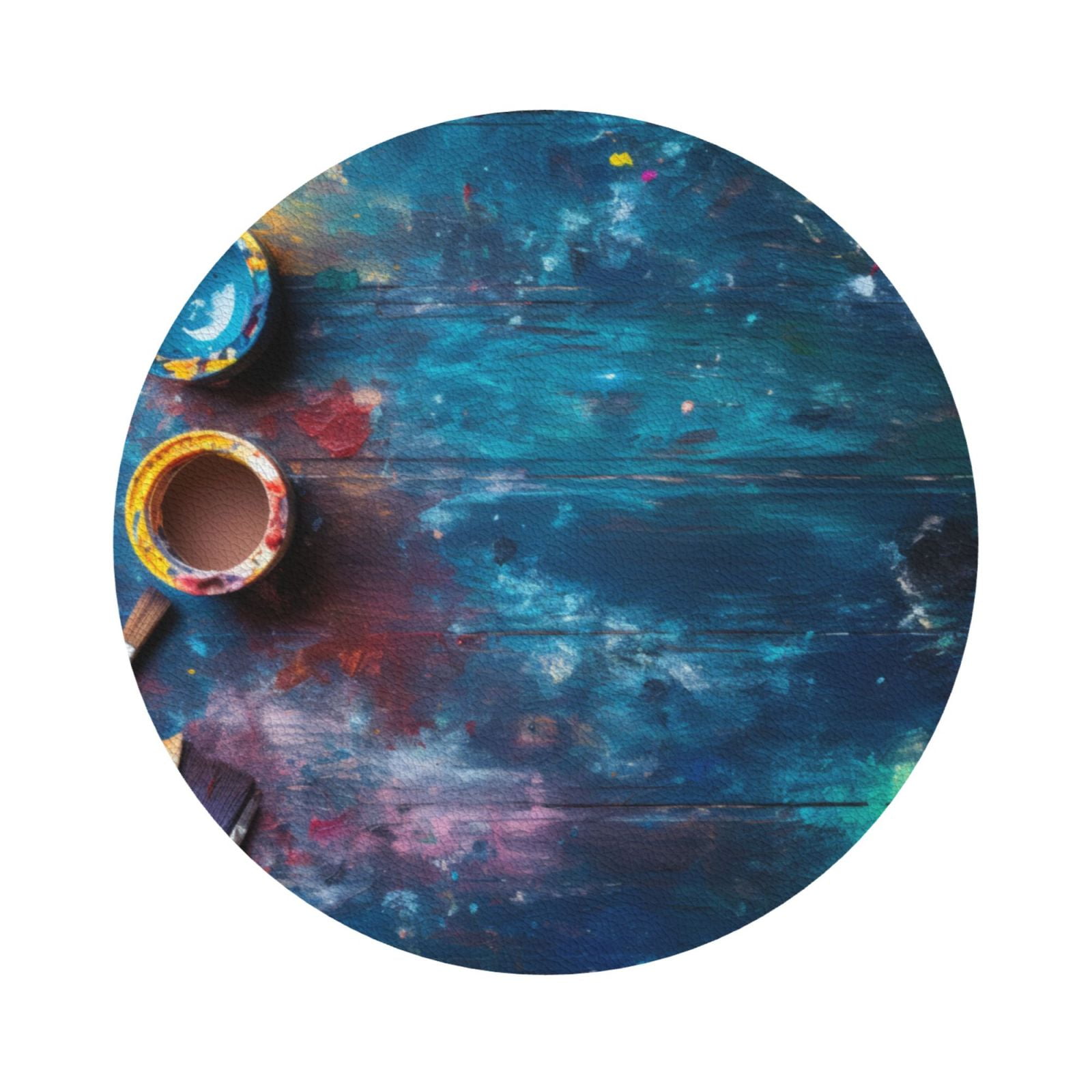 Zeuib Abstract Colorful Art Supplies Print Set of 6 Coasters for Drinks ...