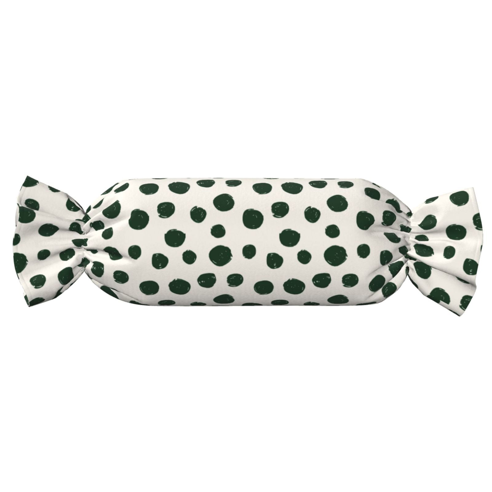 Zeuib Abstract Green Polka Dot Print Candy Cylindrical Pillow,Neck Hand ...