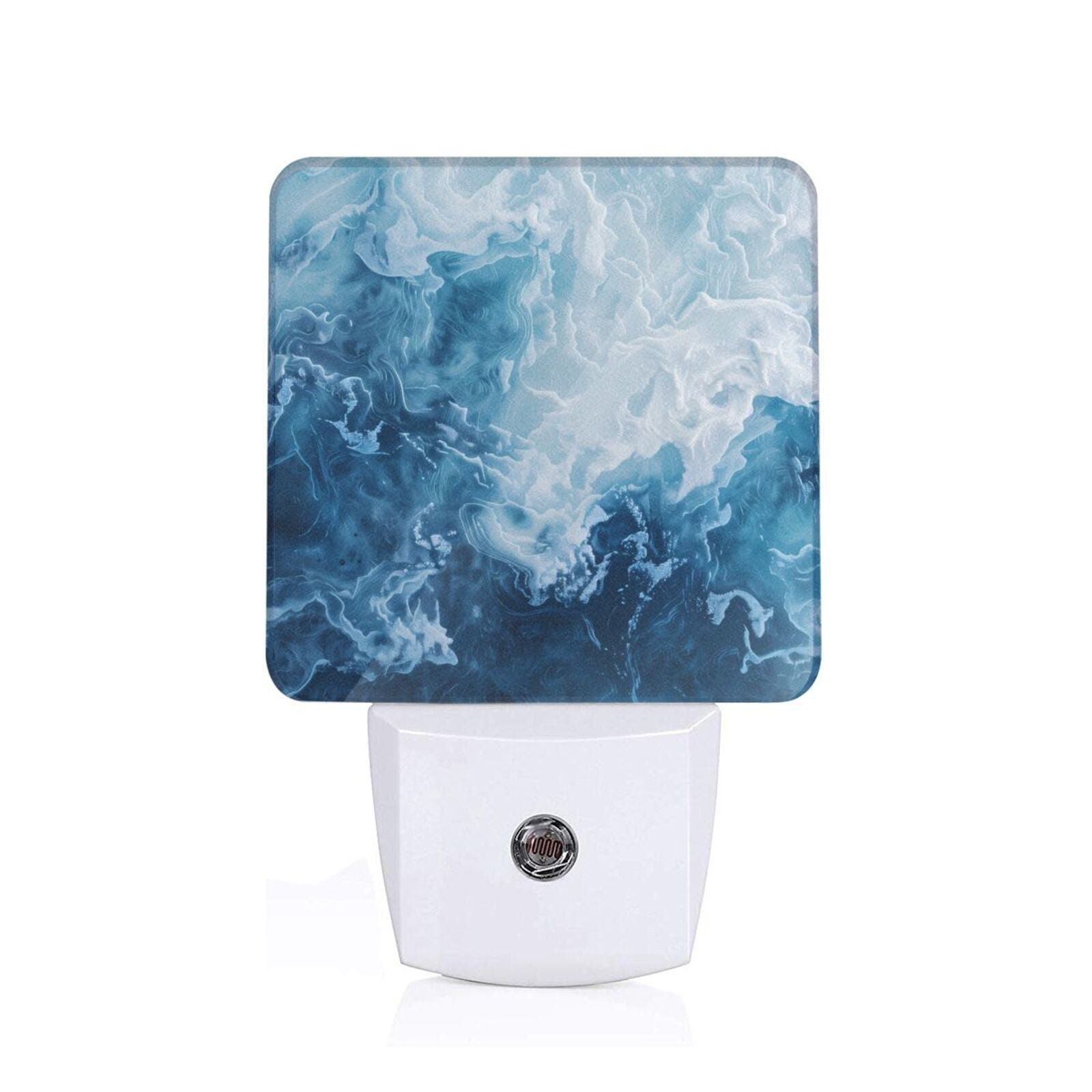 Zeuib Abstract Ocean Waves LED Night Light,Plug in Night Light with ...