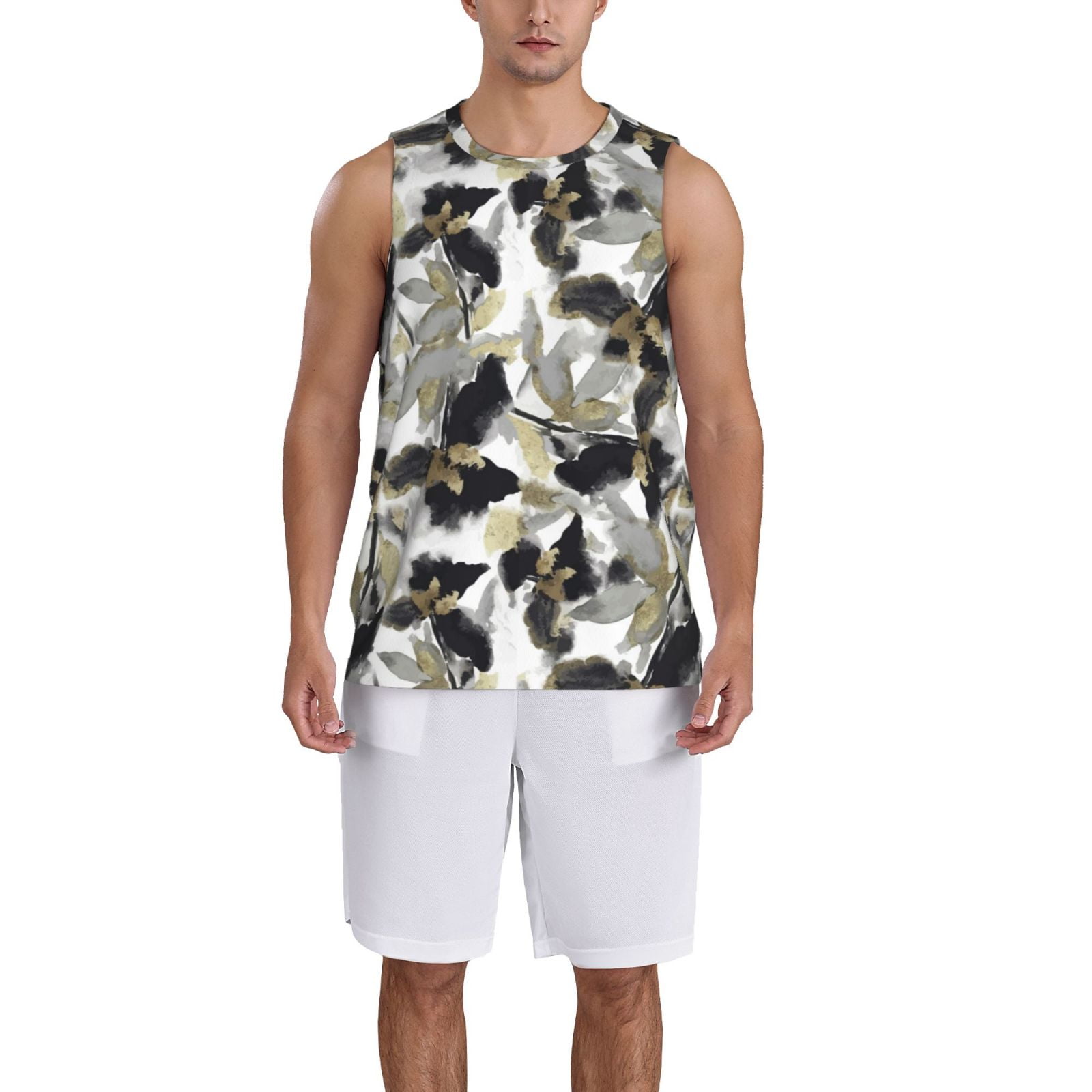 Zeuib Abstract Watercolor Jersey Shirt for Men,Mesh Athletic Practice ...